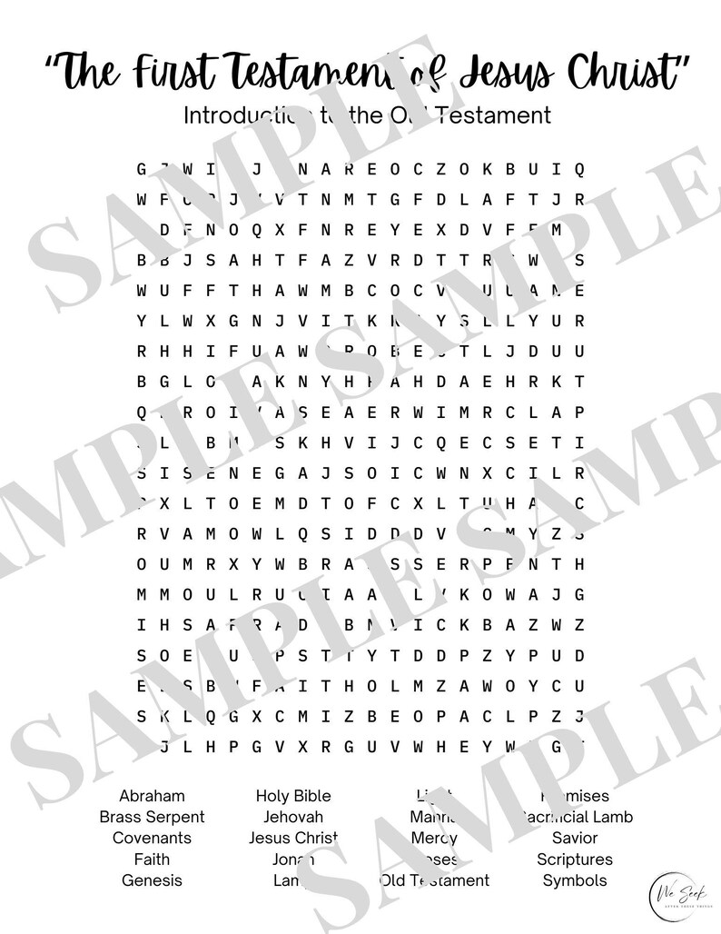 Come Follow Me 2026 Old Testament Week 1 Activity Packet | LDS Primary ...