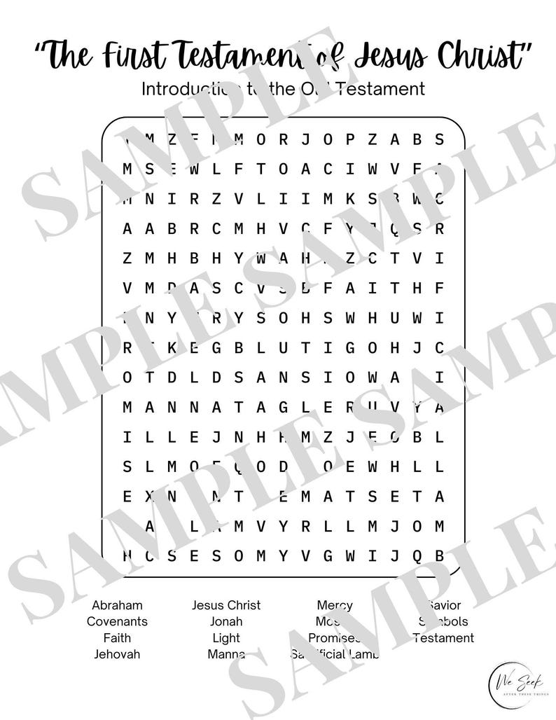 Come Follow Me 2026 Old Testament Week 1 Activity Packet | LDS Primary ...