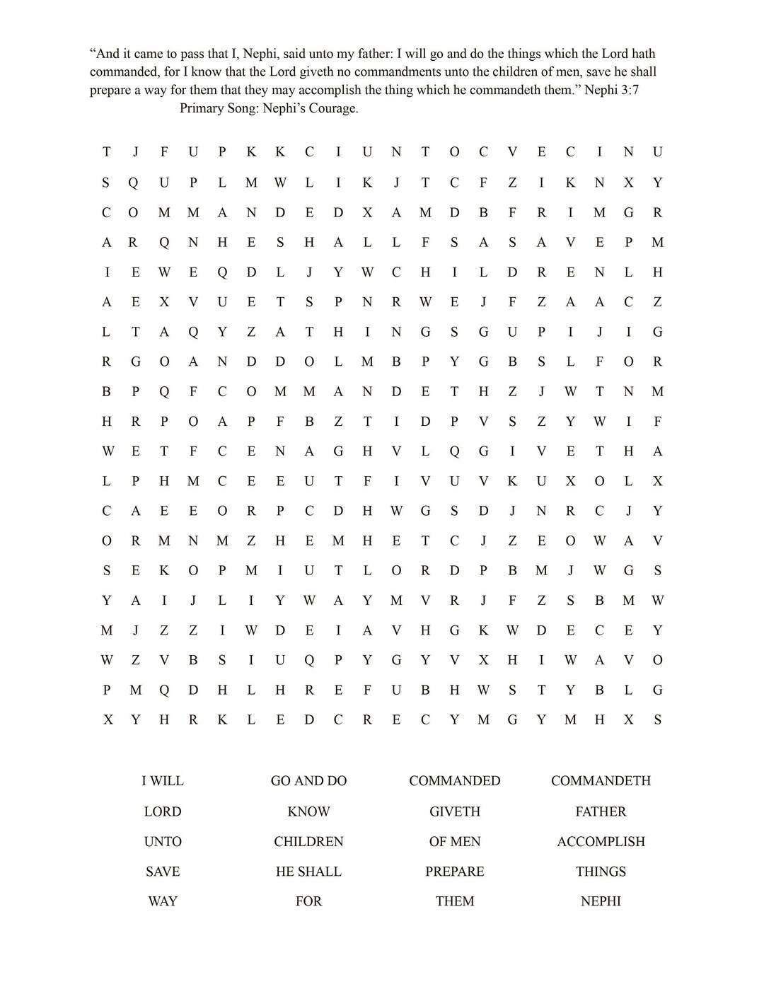 Come Follow Me 2024 Book of Mormon Word Search Week 2 - Etsy