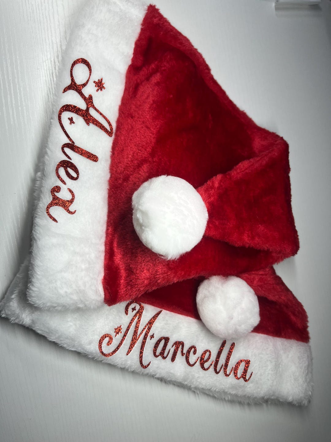 SALE Personalized Santa Hat, Customized Santa Hats, Custom Christmas ...