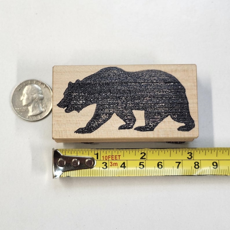 Bear Rubber Stamp - Etsy
