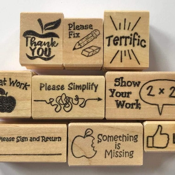 Teacher Stamp - Etsy