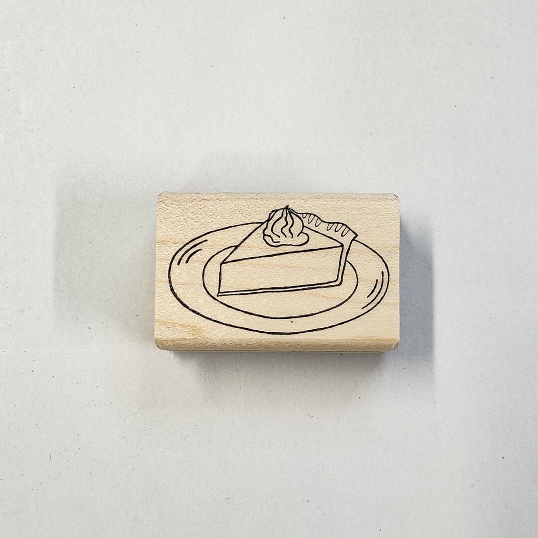 Pumpkin Pie Rubber Stamp - Etsy