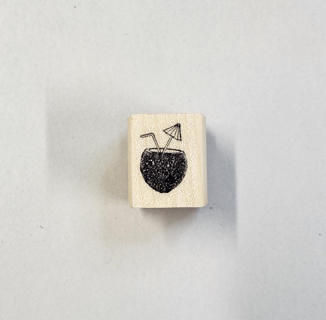Cocktail Rubber Stamp - Etsy