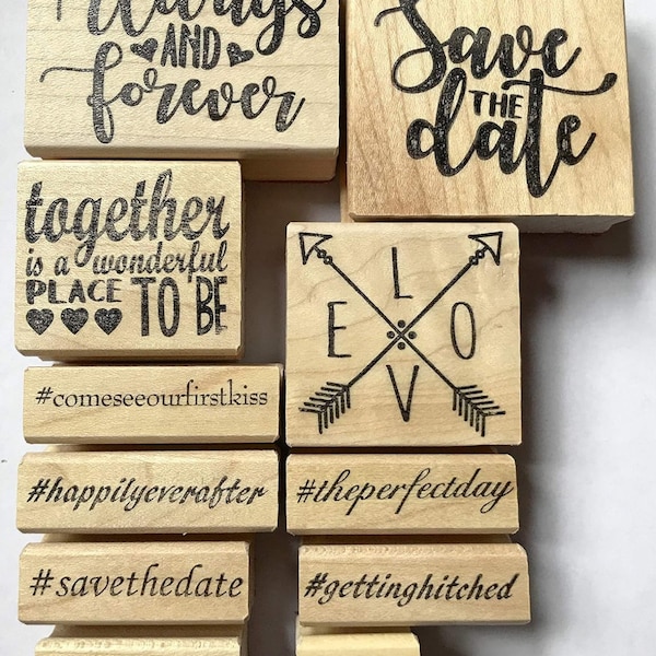 Rubber Stamp Wedding - Etsy