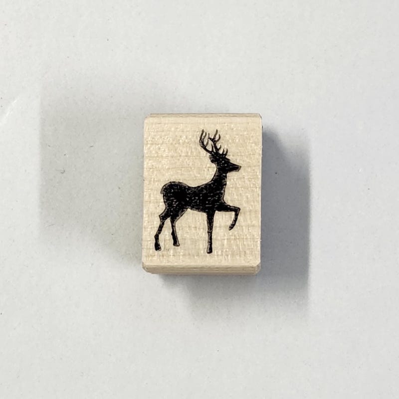 Deer Rubber Stamp - Etsy
