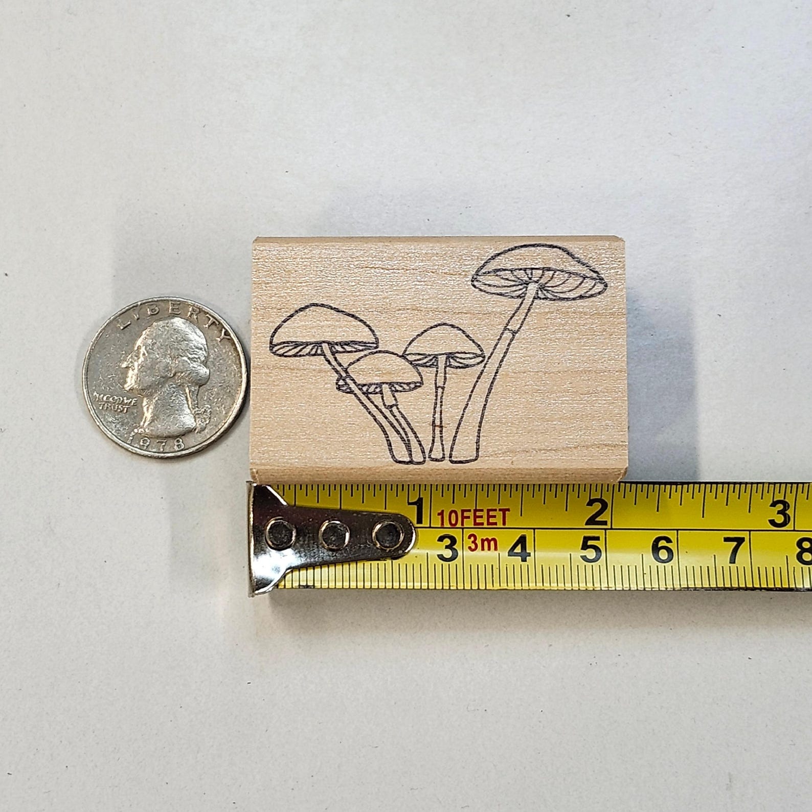 Mushroom Rubber Stamp Set, With Morel Mushroom - Etsy