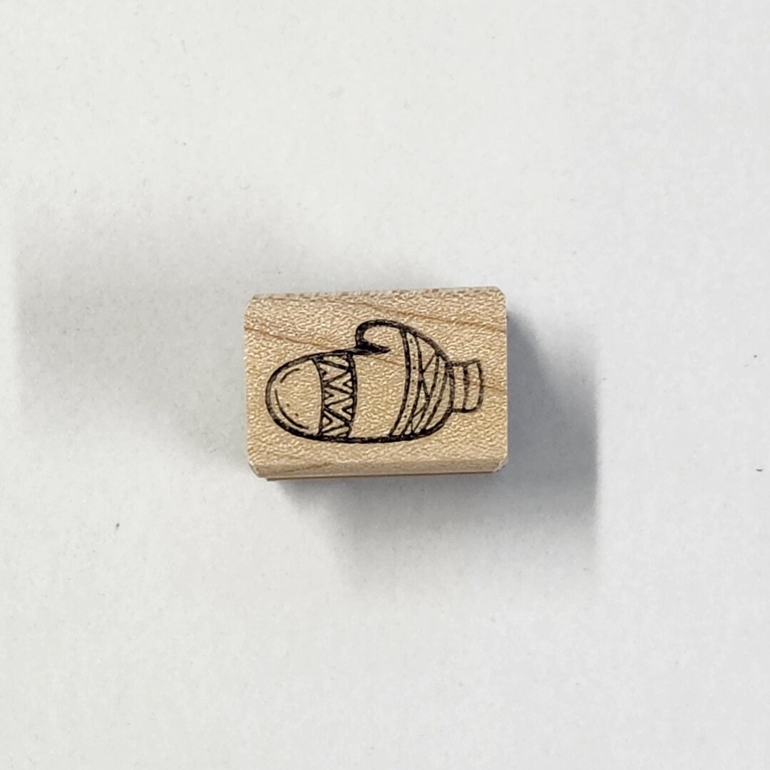 Mitten, Miniature Christmas Rubber Stamp - Etsy
