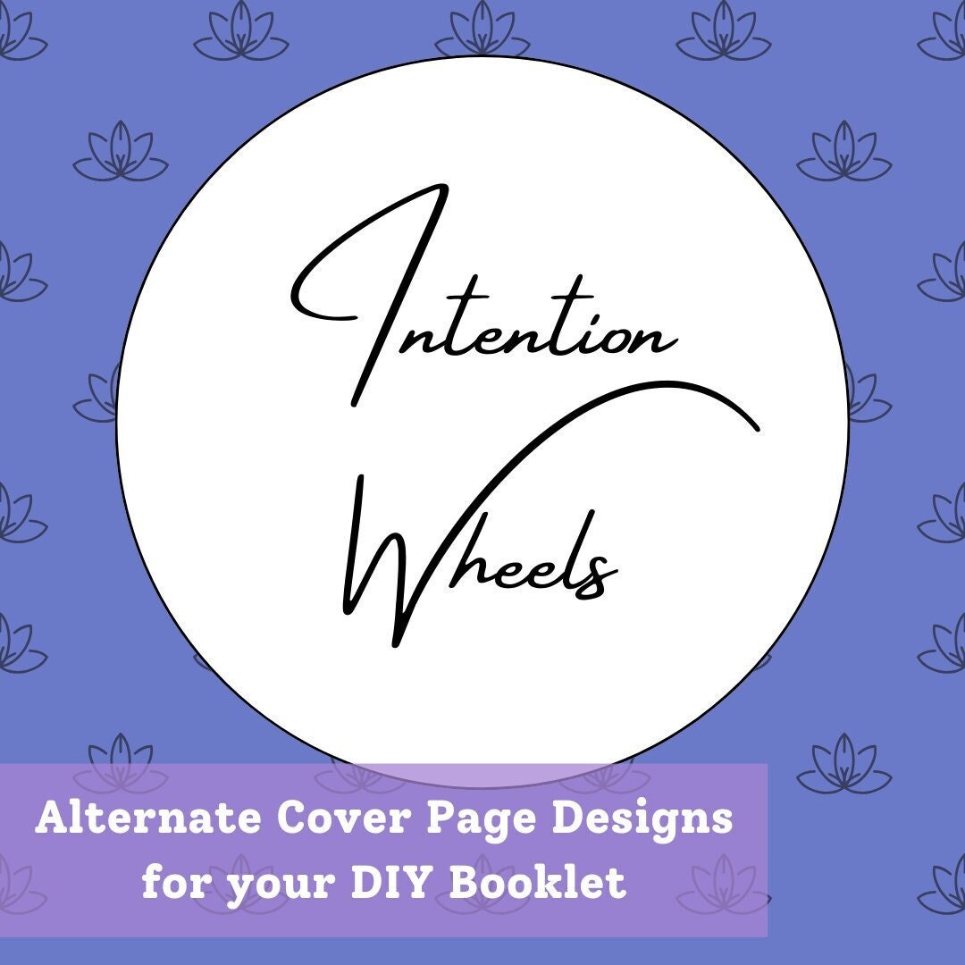 Intention Wheels Cover Page Printouts - Etsy