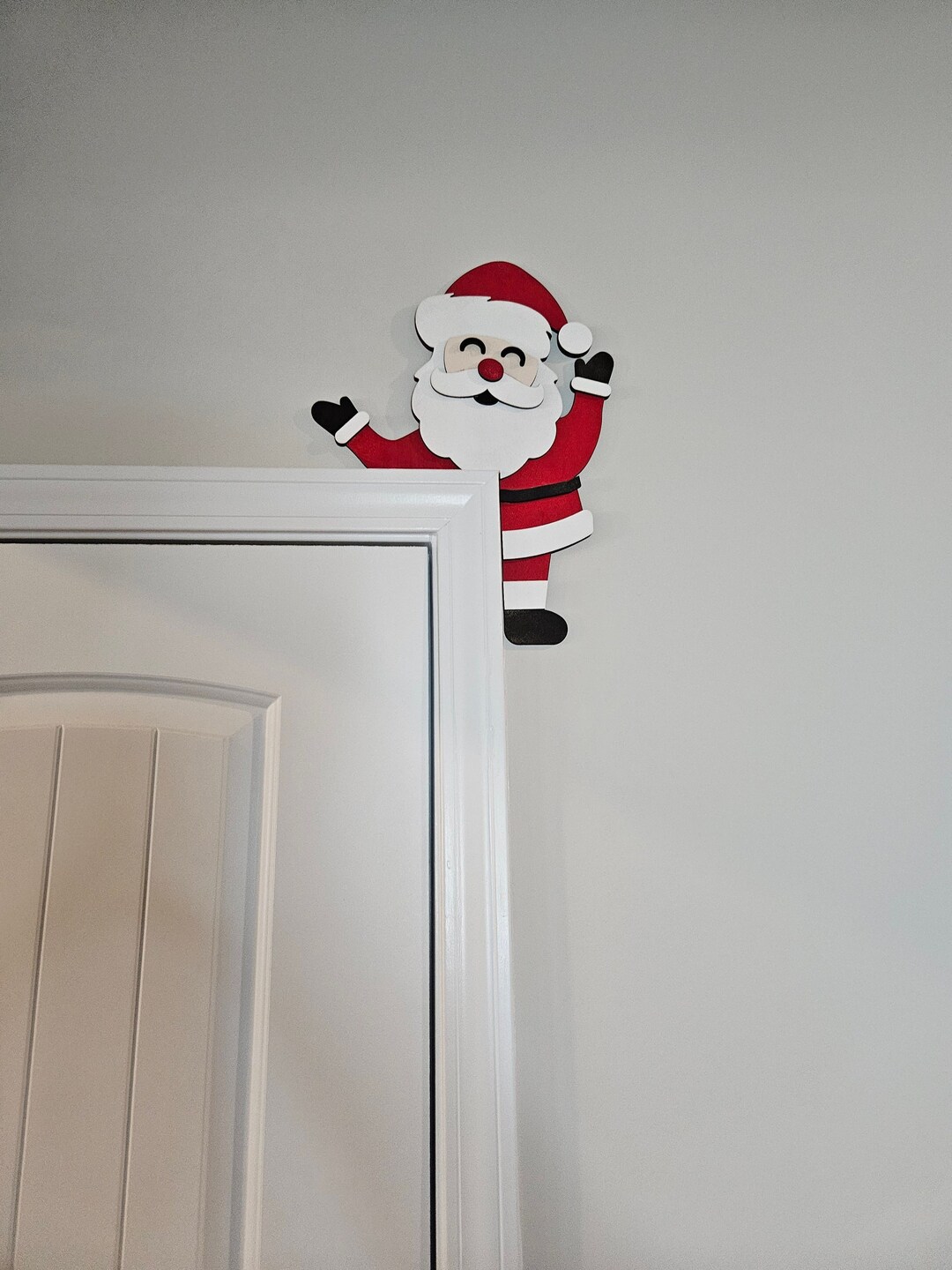 Santa Claus 3-D Door Corner for Inside Decoration Outside Decoration ...