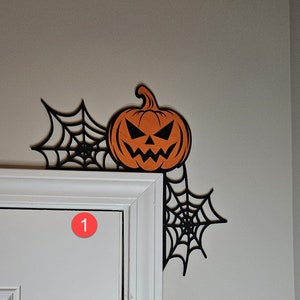 Halloween Door Corners Jack-o-lantern, Ghosts, and Witch Designs Happy ...