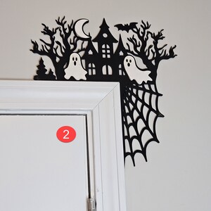 Halloween Door Corners Jack-o-lantern, Ghosts, and Witch Designs Happy ...