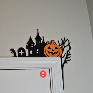 Halloween Door Corners Jack-o-lantern, Ghosts, and Witch Designs Happy ...