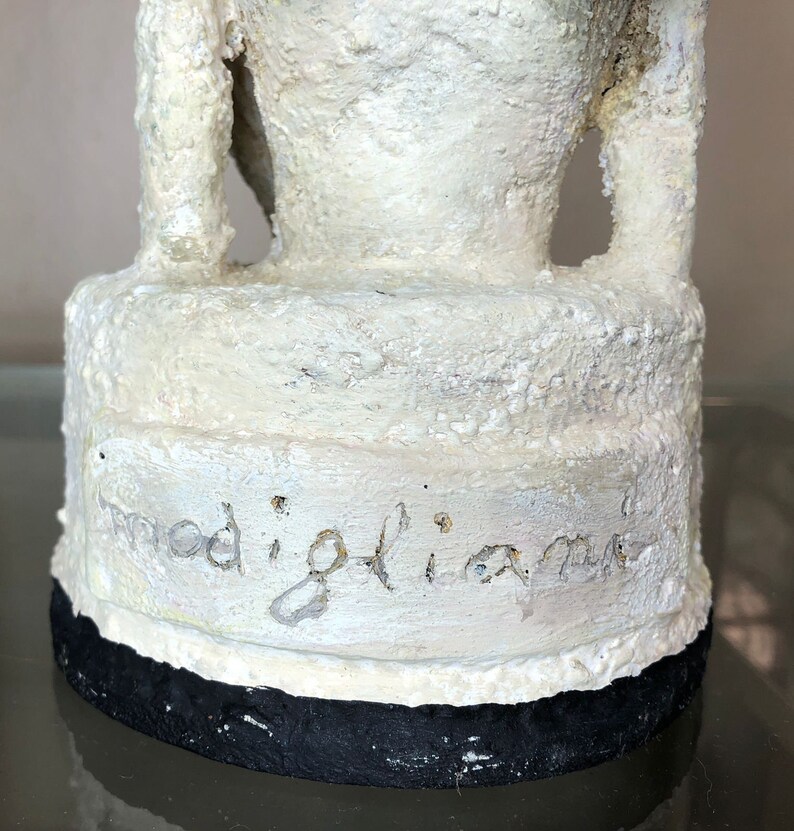 Rare Amedeo Modigliani Cement Sculpture, Signed Work of Art - Etsy