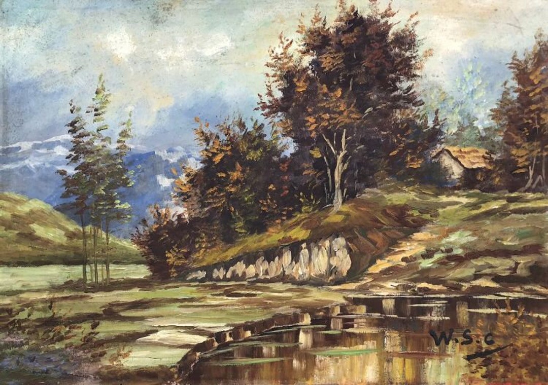 Winston Churchill Oil on Cardboard, Signed, Work of Art - Etsy