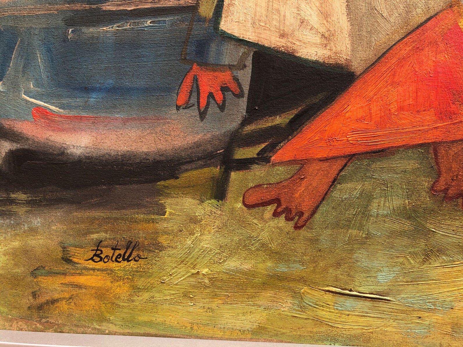 Angel Botello Vintage Oil Painting Hand Signed & Framed Canvas - Etsy