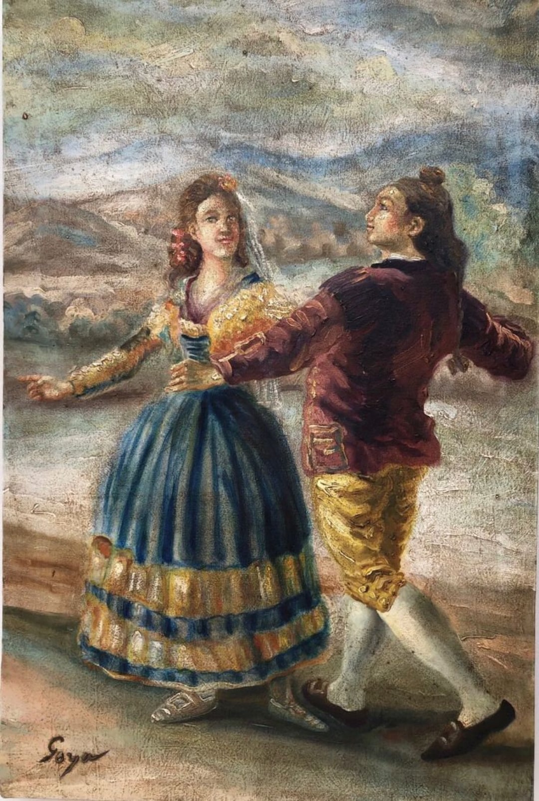 Francisco De Goya Oil on Canvas, Signed, Work of Art - Etsy