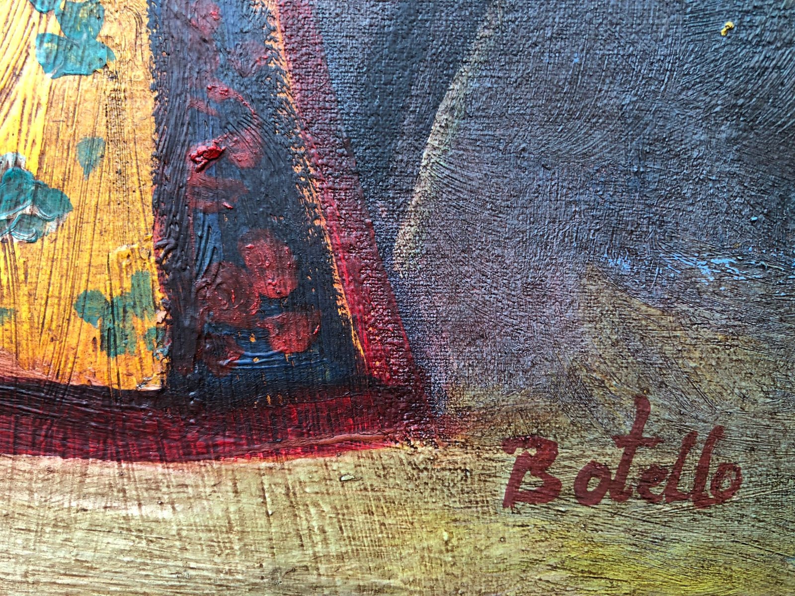 Angel Botello Vintage Oil Painting Hand Signed & Framed Canvas - Etsy