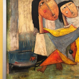 Angel Botello Vintage Oil Painting Hand Signed & Framed Canvas - Etsy