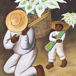 Diego Rivera - Oil on Canvas, Signed, Artwork - Etsy