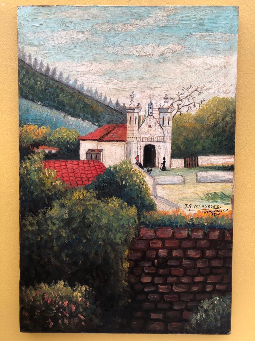 Painting by Jose Antonio Velasquez Oil on Canvas, Signed, Artwork - Etsy