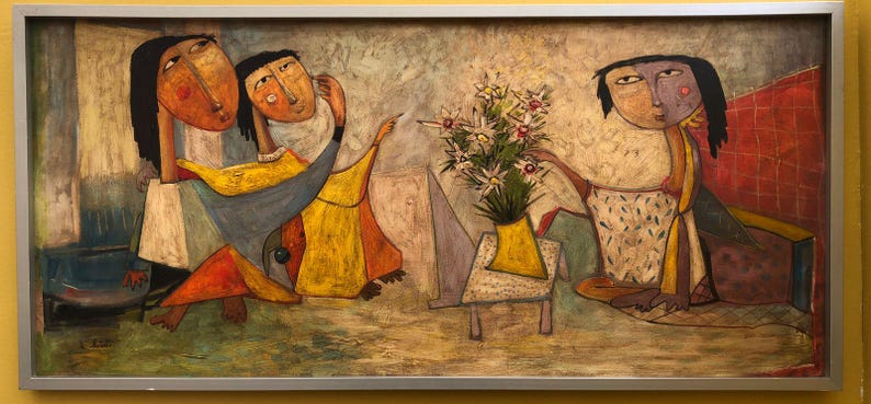 Angel Botello Vintage Oil Painting Hand Signed & Framed Canvas - Etsy