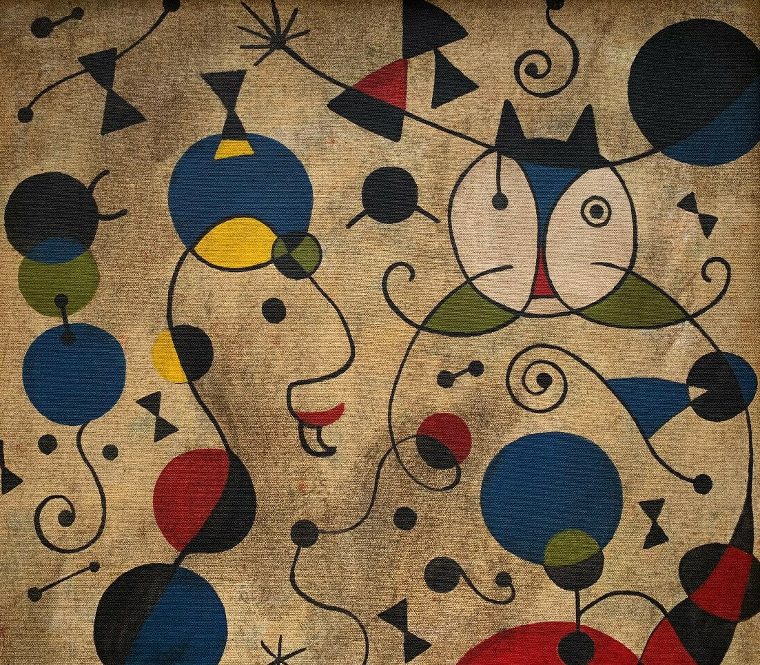 Joan Miro Oil on Canvas, Signed, Artwork - Etsy