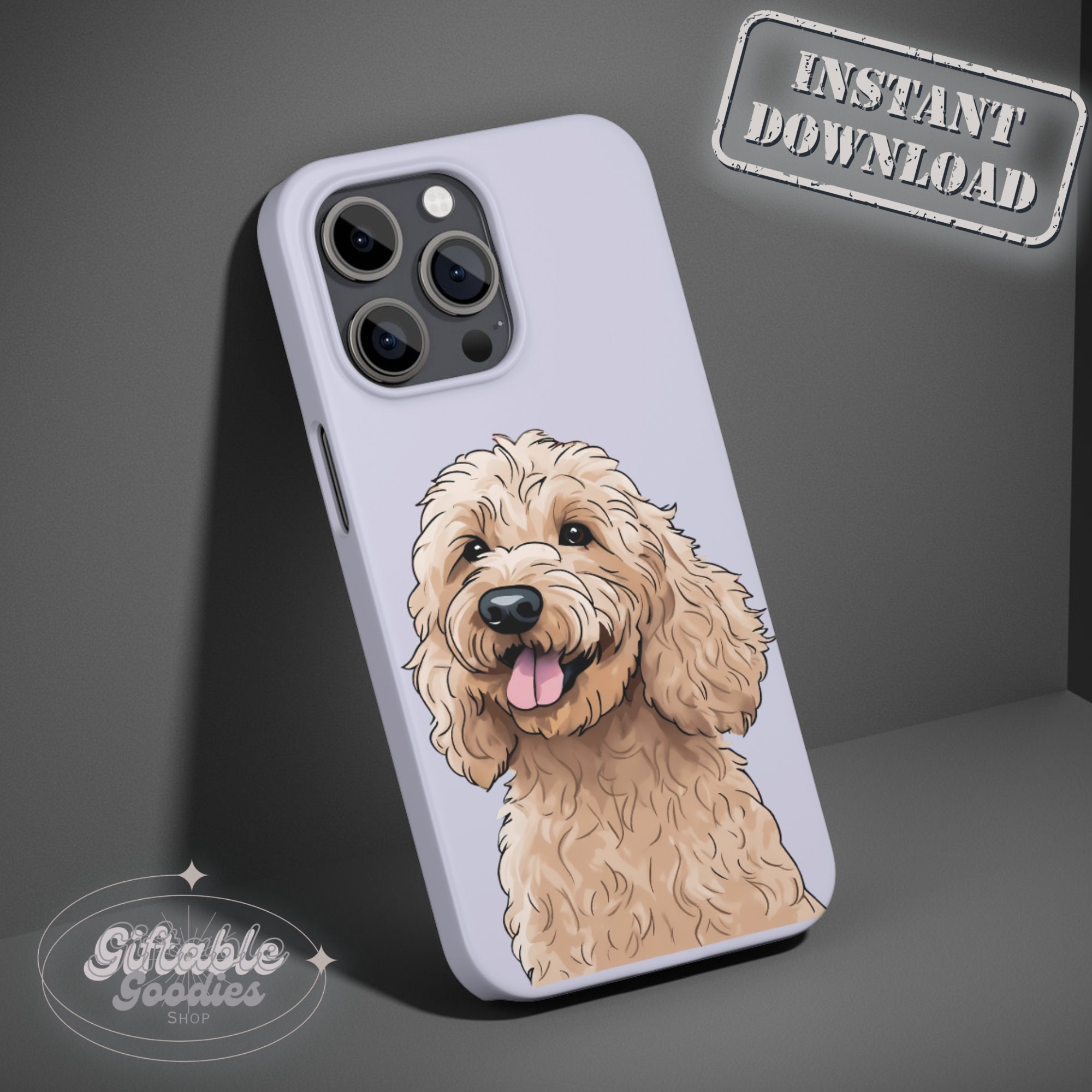 Goldendoodle Dog USA PNG Clip Art Bundle, Funny Dog Printable, Cute ...