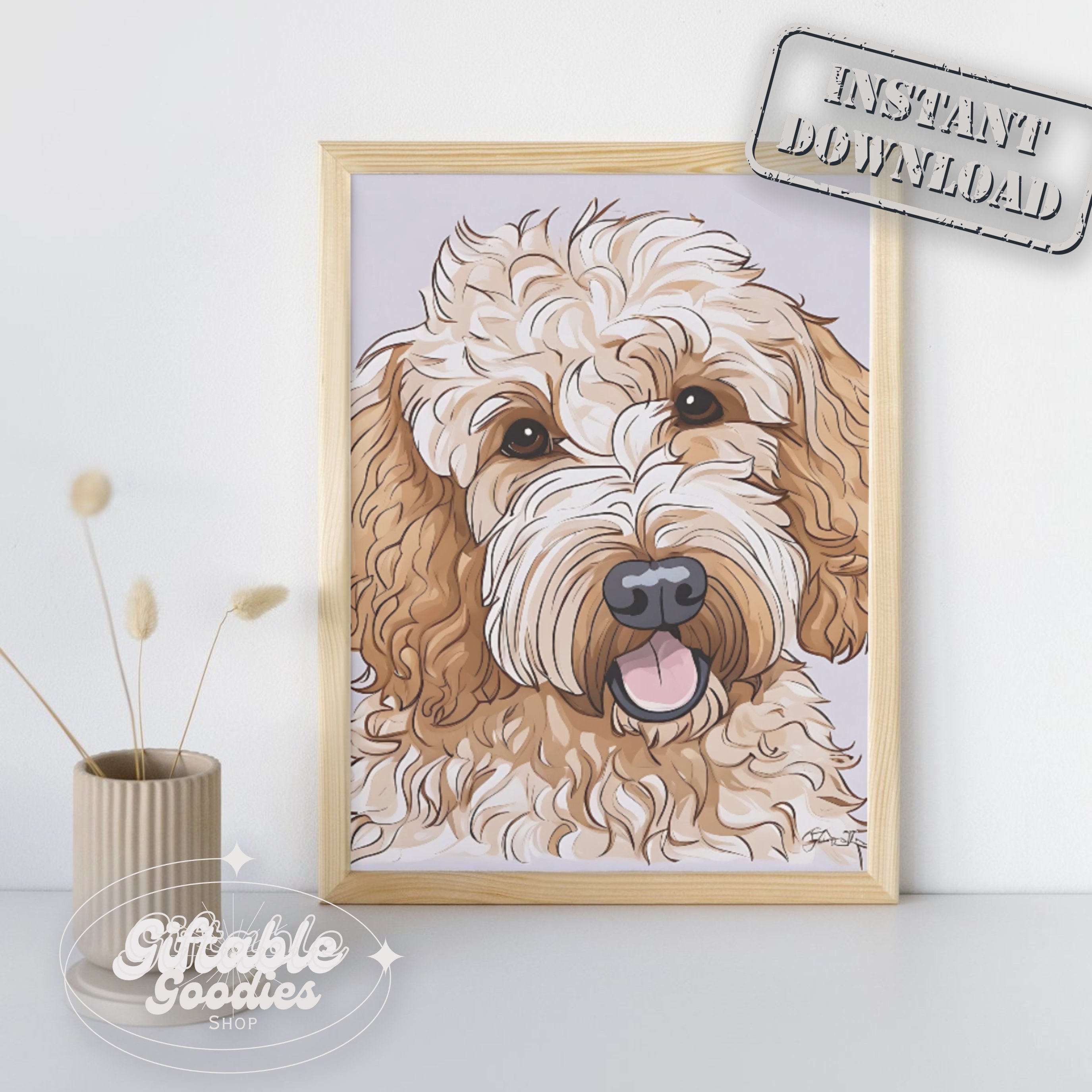 Goldendoodle Dog PNG Clip Art Bundle - Etsy