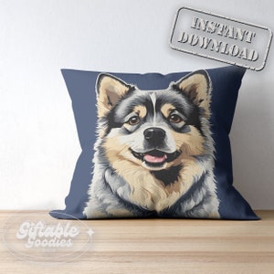 Pomsky PNG Dogs Clip Art Downloadable Set of 2, DIY Project Transparent ...
