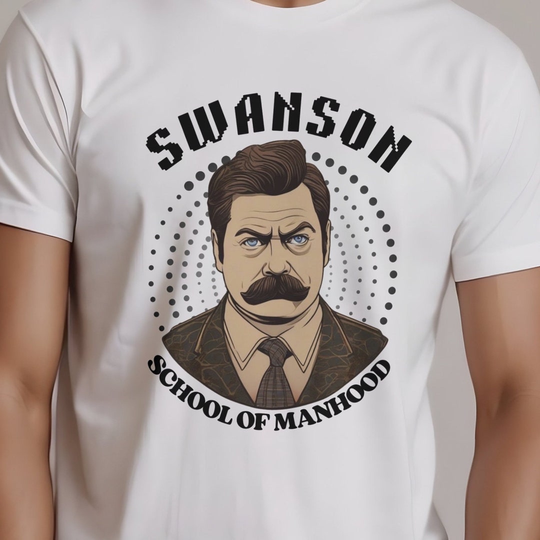 Custom Ron Swanson Tee Shirt Manly Valentines Gift Parks and Rec Fans ...
