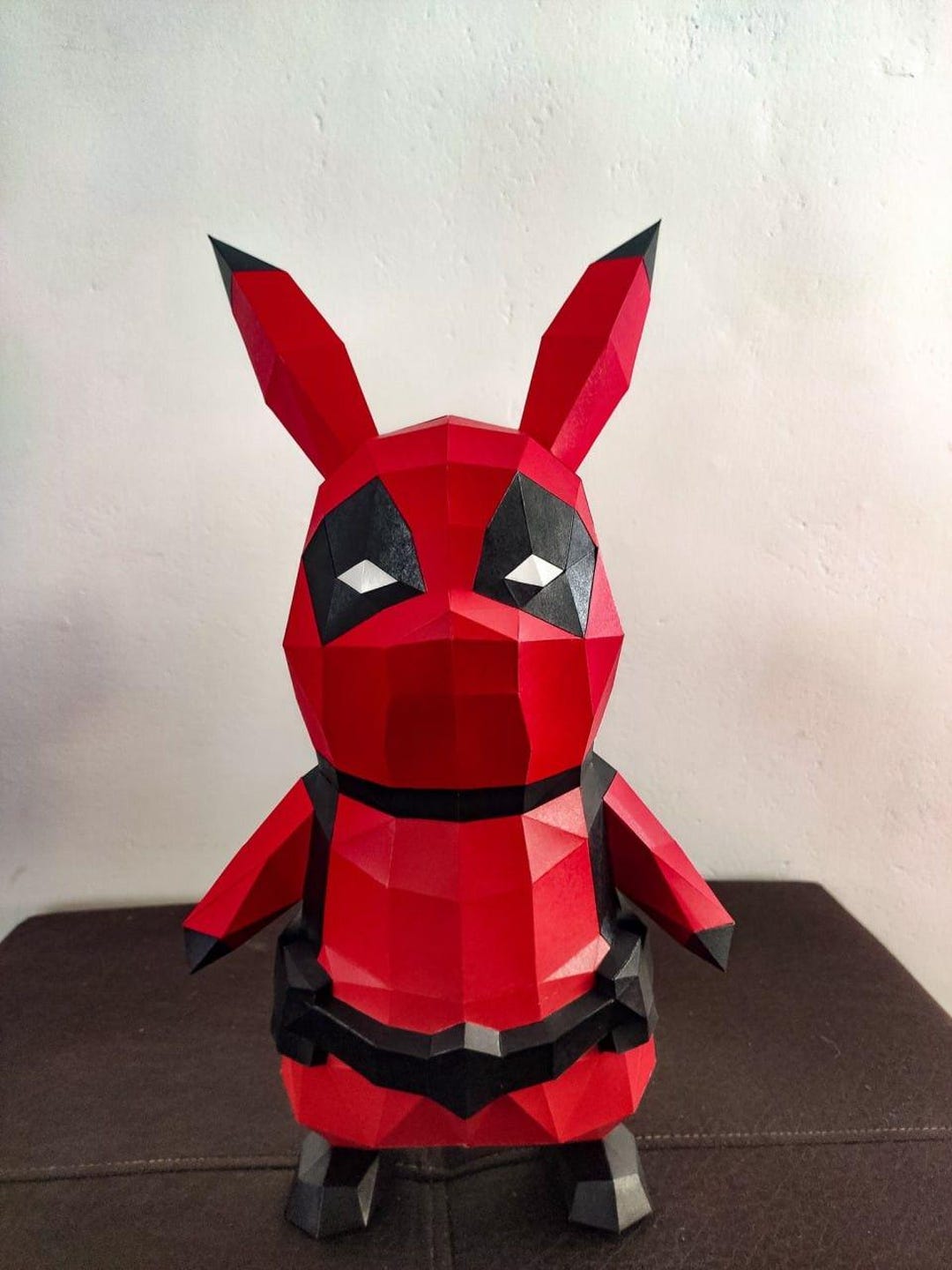 Low Poly Pikachu, Papercraft, Deadpool - Etsy