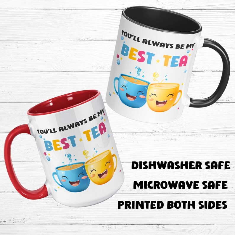 You'll Always Be My Best-tea Funny Laughing Tea Cups, Best Friend Mug ...