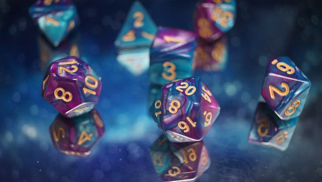 Cosmic Dnd Dice Set, Dice Set for Role Playing Games, Dungeons and ...