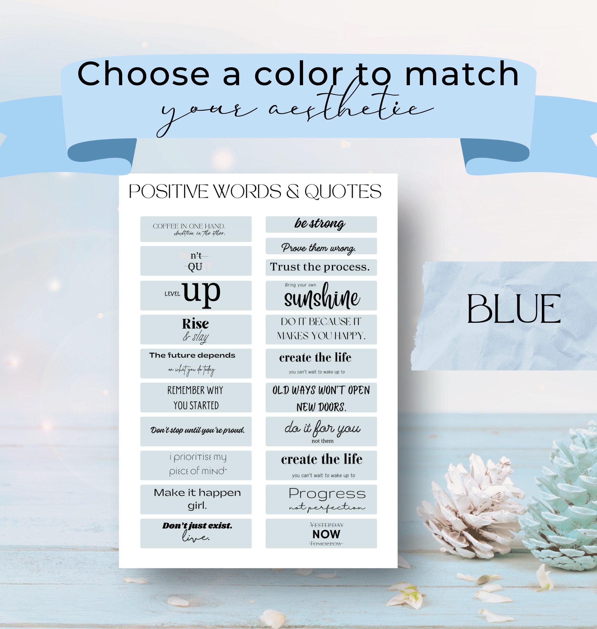 Powerful Words and Phrases for Vision Board | Printable Pdf | Vision ...