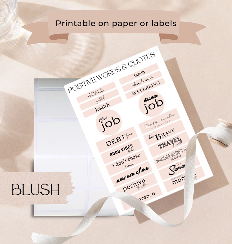 Powerful Words and Phrases for Vision Board | Printable Pdf | Vision ...