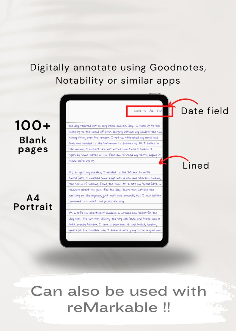 White Aesthetic Minimalist Writing Journal With Affirmations for ...