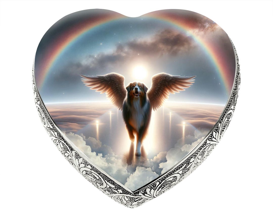 Australian Shepherd - Rainbow Bridge Dog Urns for Ashes Cremation Urns ...