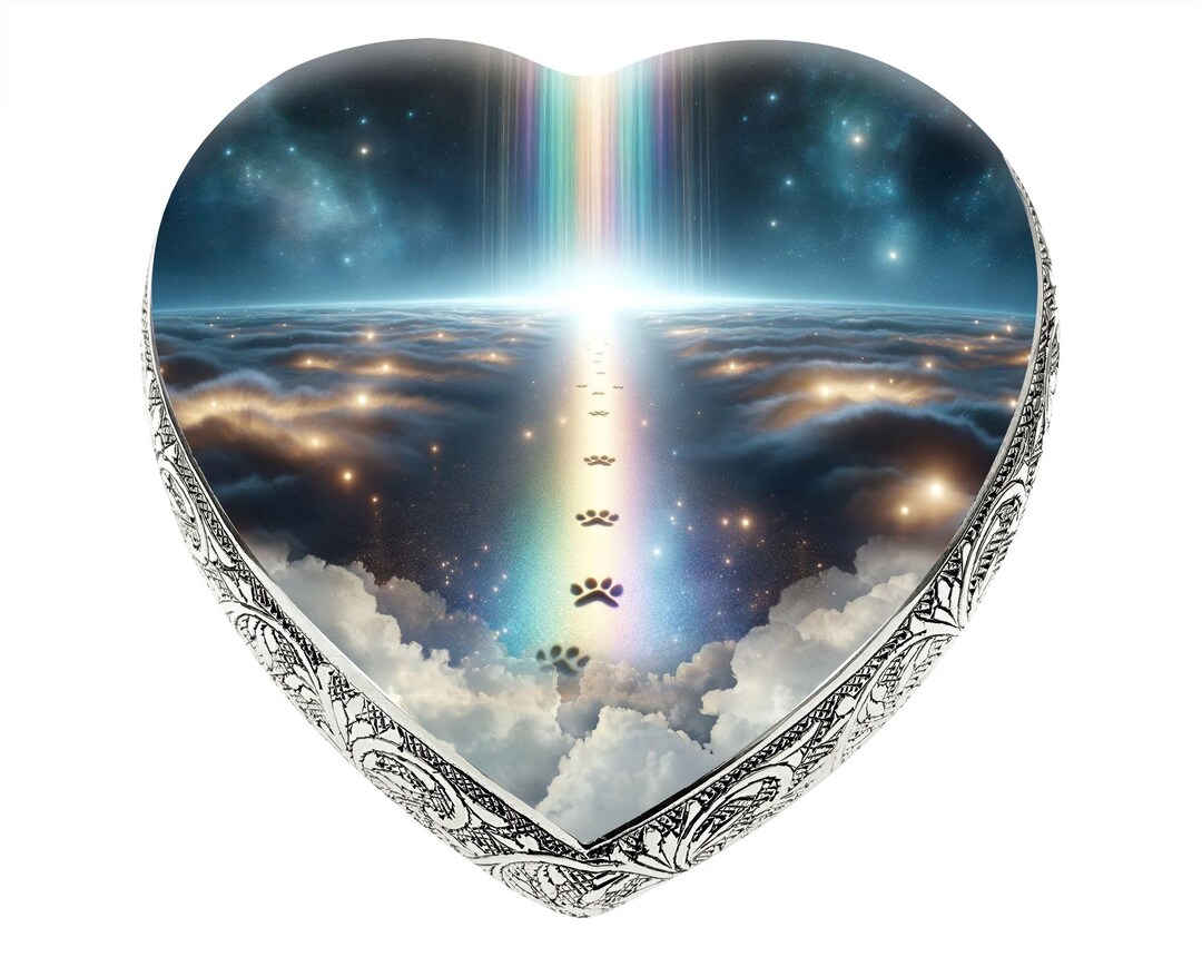 Rainbow Bridge Paw Prints Cremation Urns for Cat Ashes Urns for Pets ...