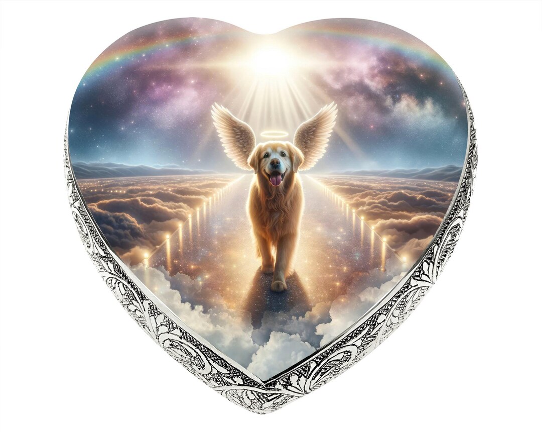 Golden Retriever - Rainbow Bridge Cremation Urns for Dog Ashes Urns for ...
