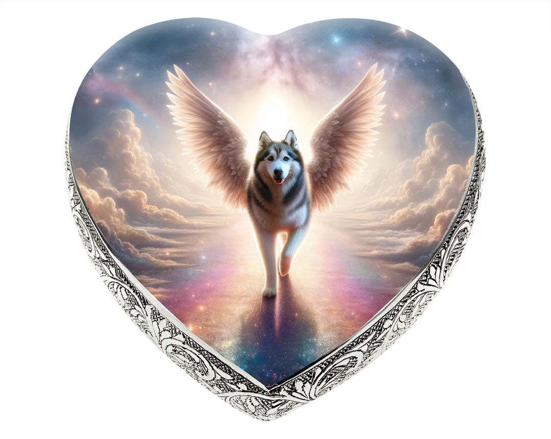 Husky - Rainbow Bridge Cremation Urns for Dog Ashes Urns for Pets & Dog ...