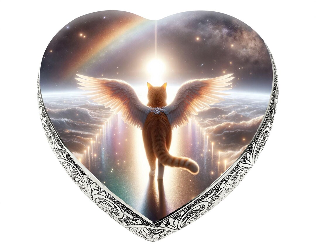 Rainbow Bridge Orange Cat Cremation Urns for Cat Ashes Urns for Pets ...