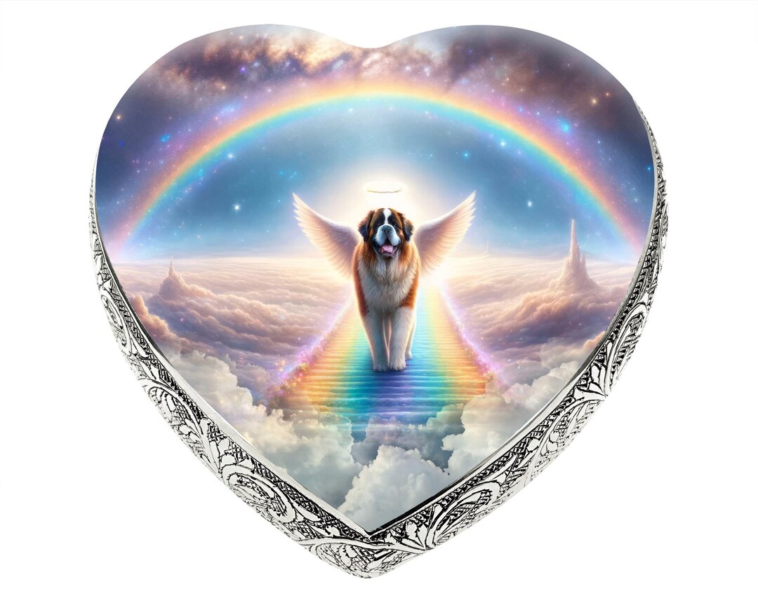 St Bernard - Rainbow Bridge Cremation Urns for Dog Ashes Urns for Pets ...