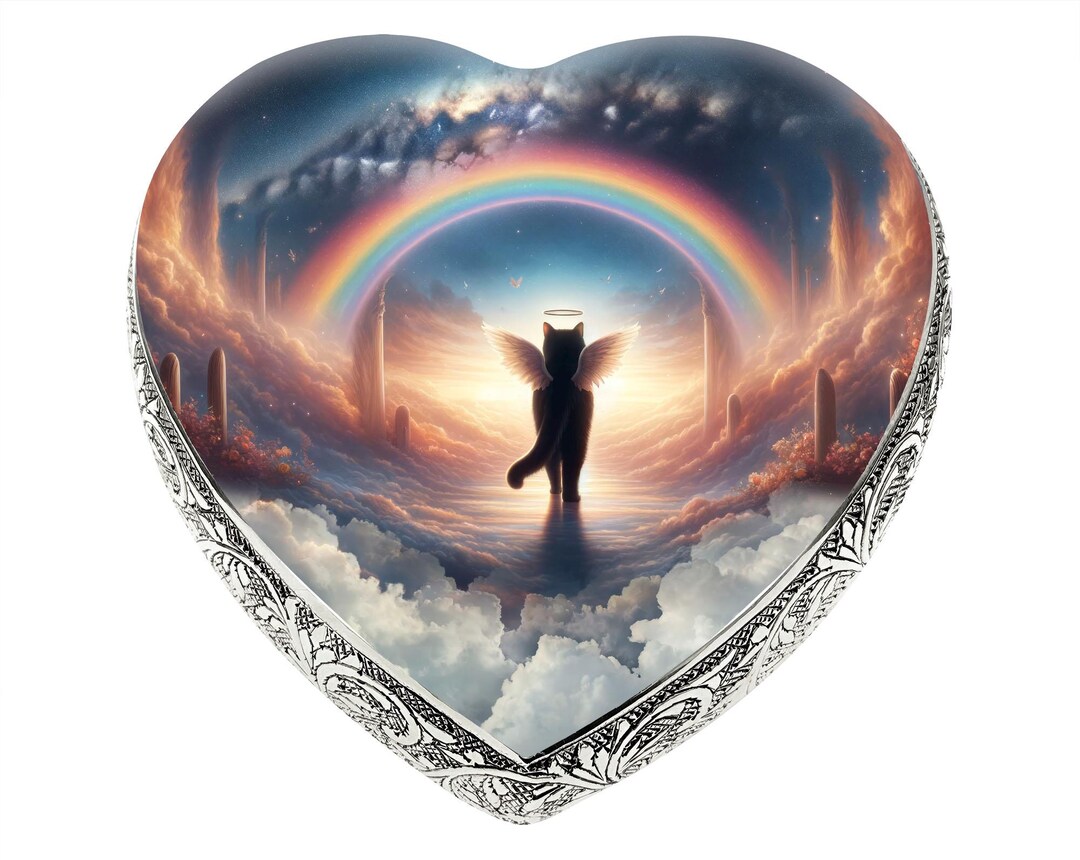 Rainbow Journey Cremation Urns for Cat Ashes Urns for Pets & Cat Urn or ...