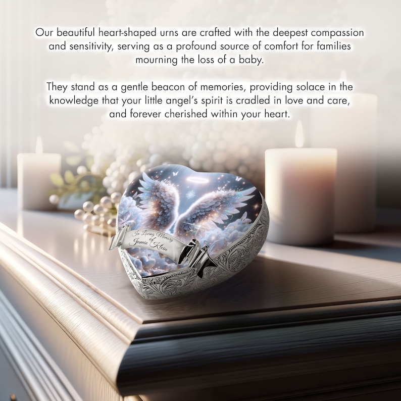 White Angel Cremation Urns for Baby Ashes Small Cremation Urns Baby ...