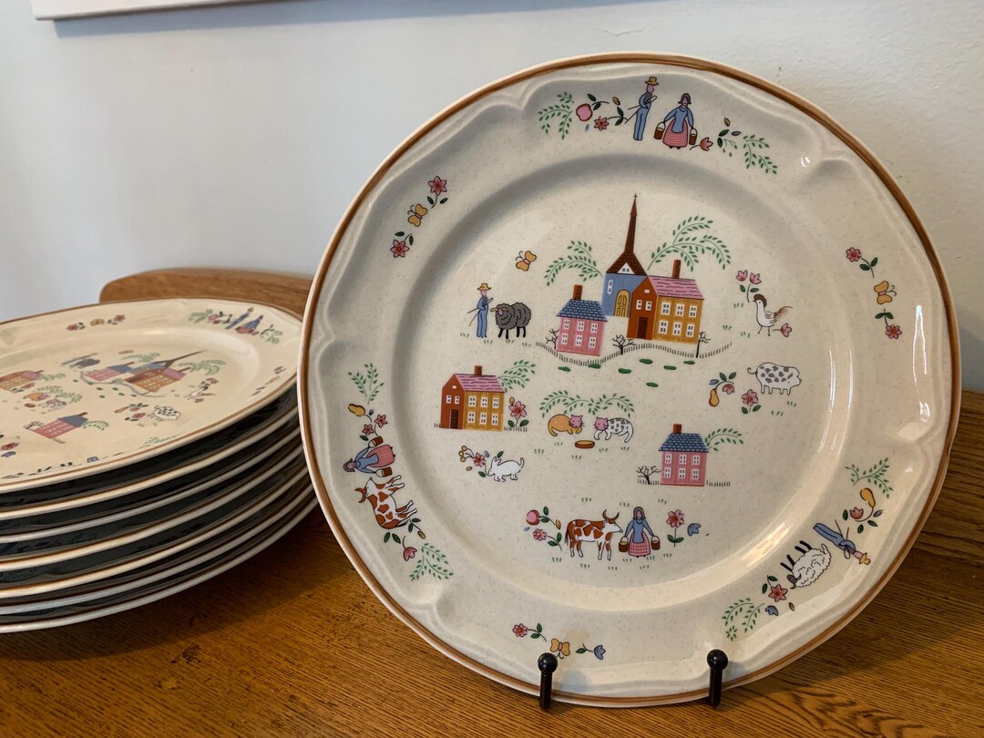 Newcor Stoneware Plates - Etsy