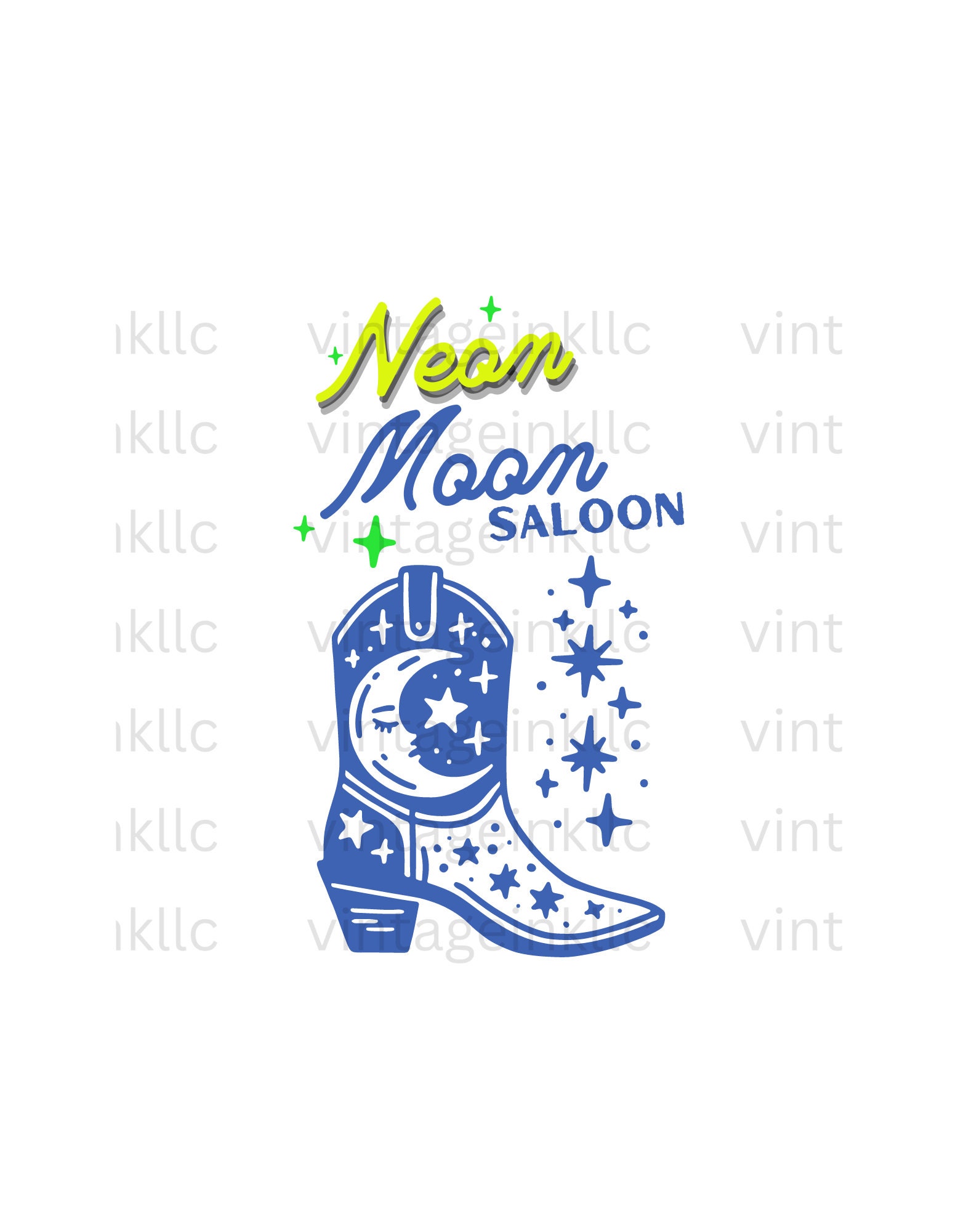 Digital Download neon Moon PNG, SVG, JPG - Etsy
