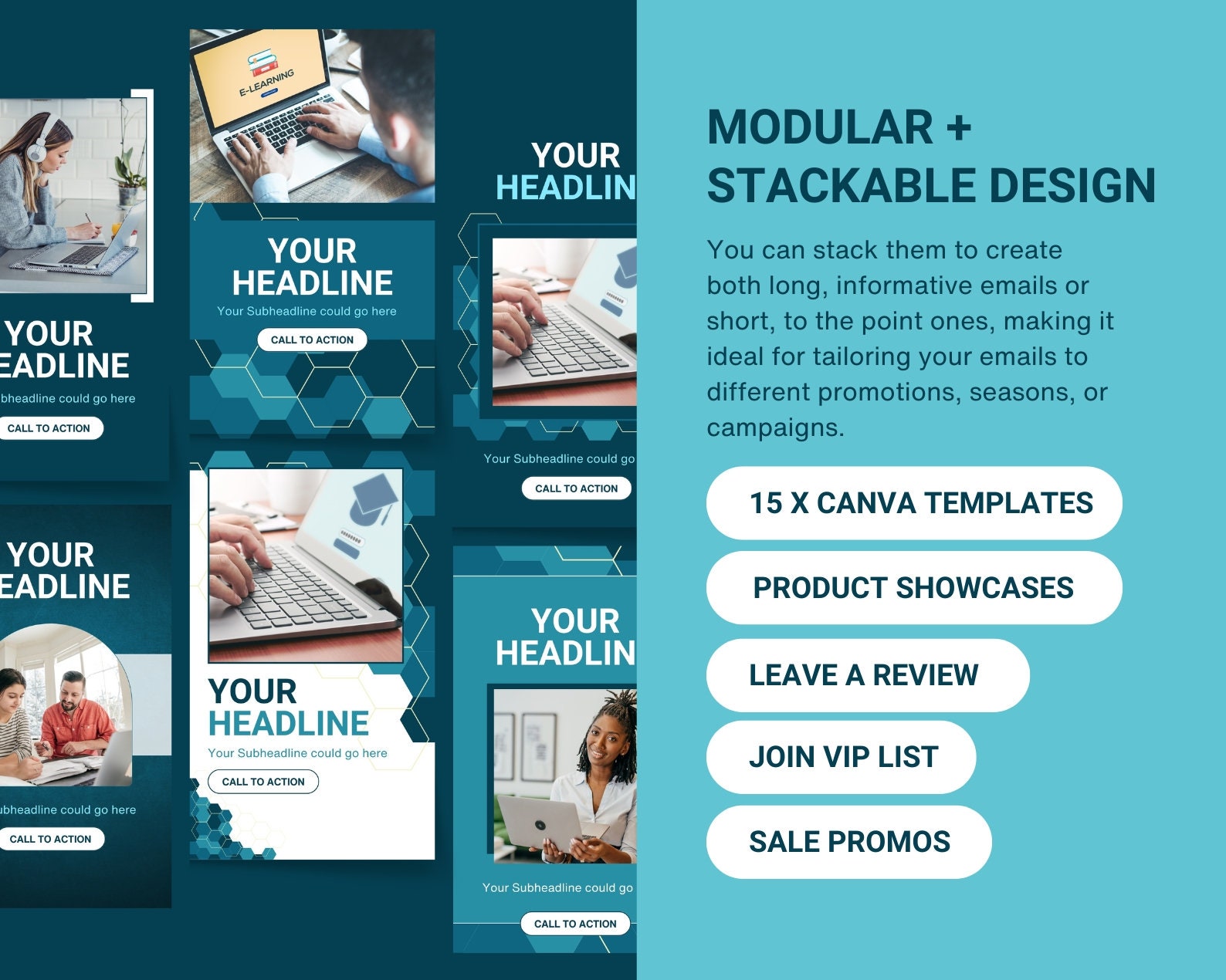 15 Animated Email Templates Bundle for Education & E-learning ...