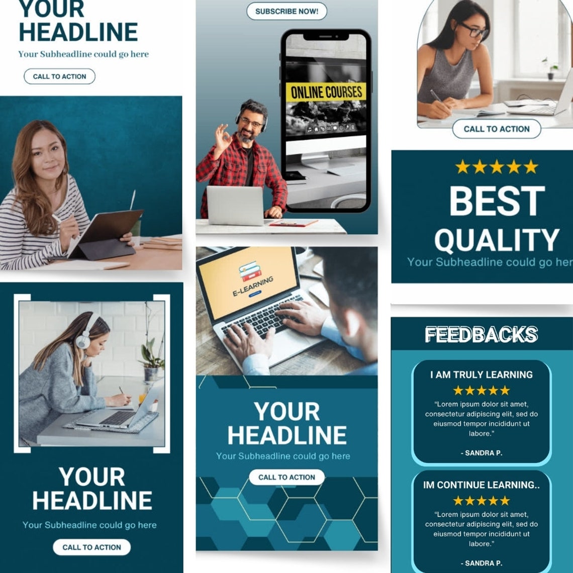 15 Animated Email Templates Bundle for Education & E-learning ...