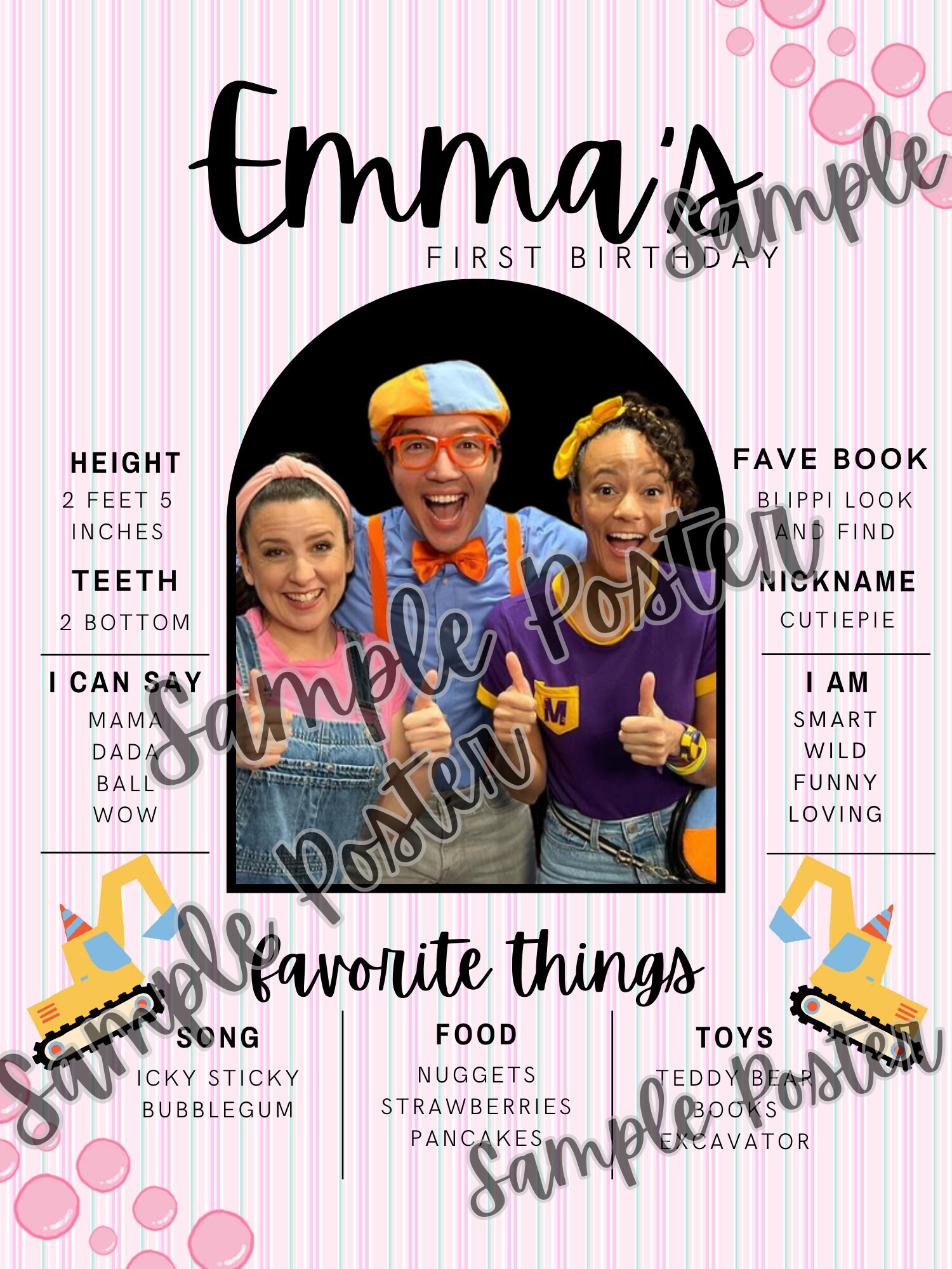 Ms. Rachel Blippi Meekah Birthday Milestone Poster Editable Digital ... Ms. Rachel Blippi Meekah Birthday Milestone Poster Editable Digital ...